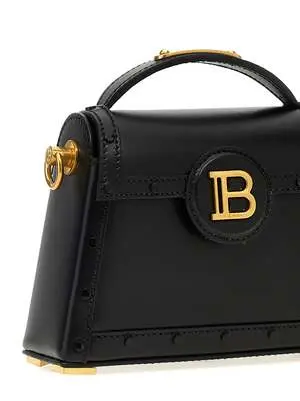 Balmain B-buzz Dynasty Small Leather Handbag - Black
