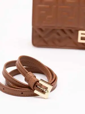 Fendi Baguette Wallet On Chain - Multicolor