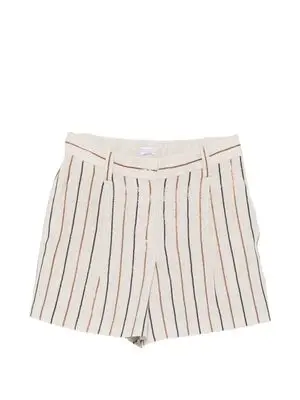 Brunello Cucinelli Striped Linen Shorts - Multicolor