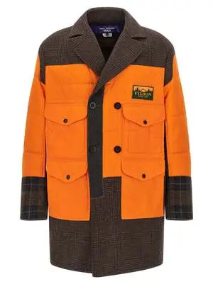 Junya Watanabe X Filson Patchwork Long Coat - Multicolor