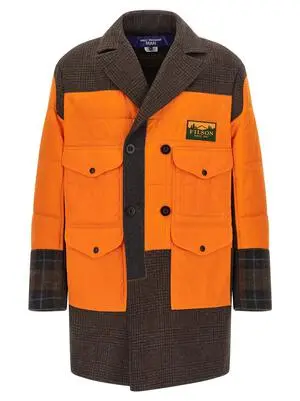 Junya Watanabe X Filson Patchwork Long Coat - Multicolor