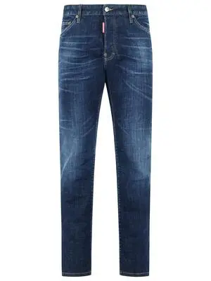 Dsquared2 Teddy Cotton Jeans - Blue