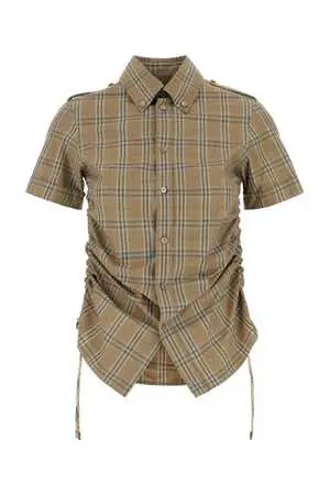 Burberry Embroidered Poplin Shirt - Multicolor