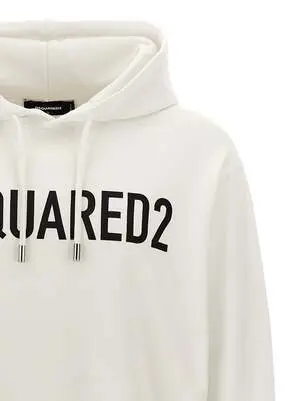 Dsquared2 Logo Print Cotton Hoodie - Multicolor