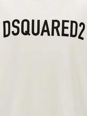 Dsquared2 Logo Print Cotton Hoodie - Multicolor