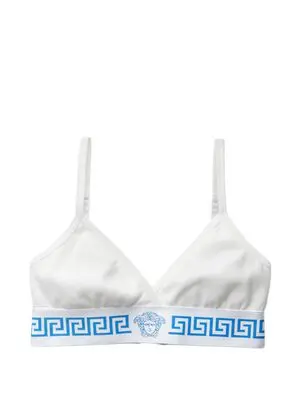 Versace Cotton Triangle Bra - Multicolor