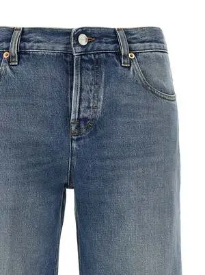 Gucci Straight Leg Jeans - Blue