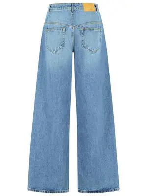 Isabel Marant Étoile Light Cotton Wide Leg Jeans - Blue