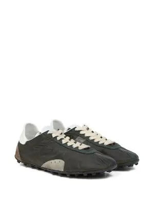MAISON MARGIELA Nylon And Suede Sprinters Sneakers - Green