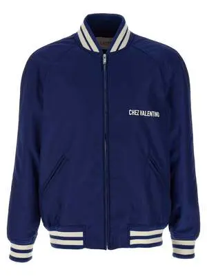Valentino Garavani Chez Bomber Jacket - Blue