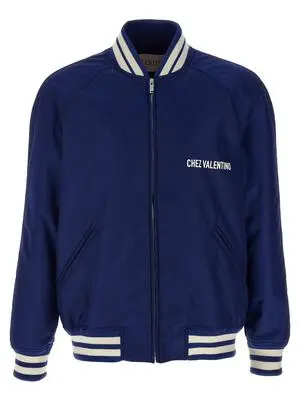 Valentino Garavani Chez Bomber Jacket - Blue