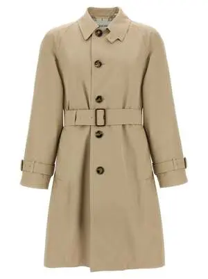 Burberry Gabardine Car Coat - Cream