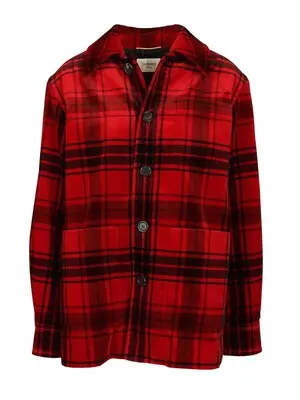 Saint Laurent Tartan Velvet Jacket