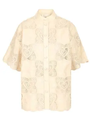 Zimmermann Mandarin Collar Shirts For Women