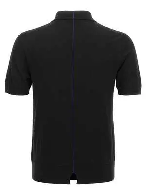 Burberry Wool Polo Shirt - Black