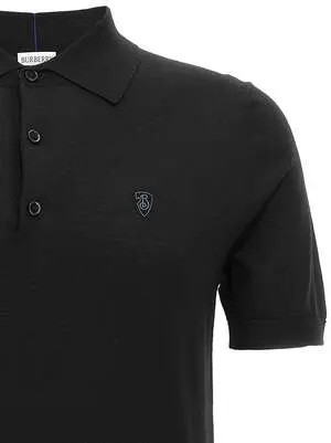 Burberry Wool Polo Shirt - Black