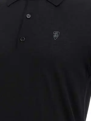 Burberry Wool Polo Shirt - Black