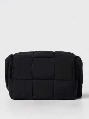 Bottega Veneta Padded Woven Shoulder Bag - Black