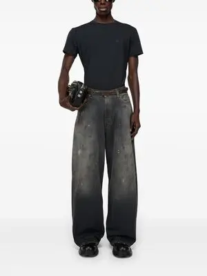 Acne Studios Cotton T-shirt With Logo Detail - Multicolor