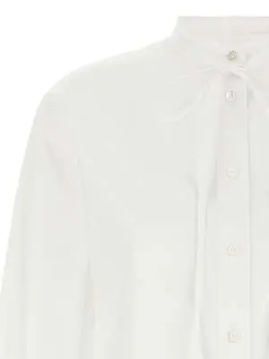 Gucci Embroidered Cotton Poplin Shirt - White