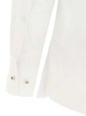 Gucci Embroidered Cotton Poplin Shirt - White