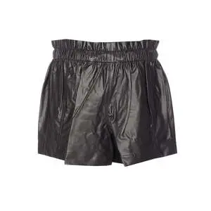 Isabel Marant Étoile Naline Leather Effect Shorts - Black