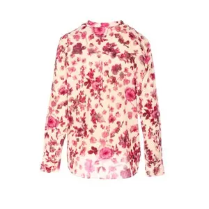 Isabel Marant Étoile Floral Print Silk Blend Long Sleeve Shirt - Pink