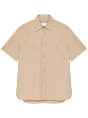 Givenchy Couture Seam Cotton Shirt With Paris Patch - Multicolor