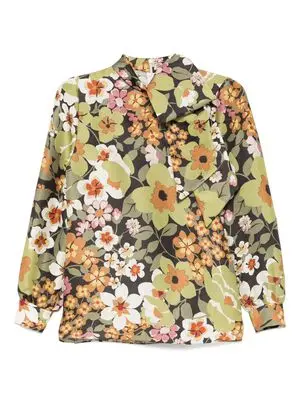 Celine Printed Silk Shirt - Multicolor