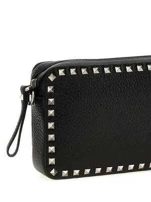 Valentino Garavani Rockstud Shoulder Bag - Black