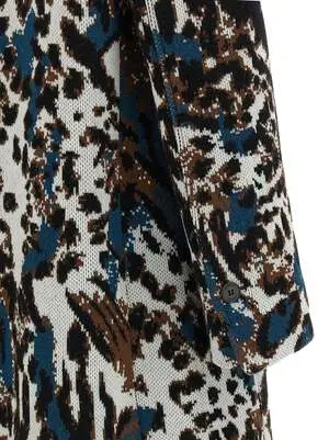 Missoni Animalier Wool Jacquard Coat