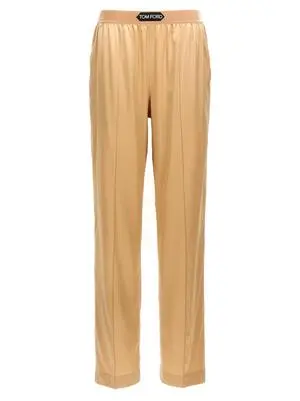 TOM FORD TOM FORD Silk Stretch Pajama Pants Cream