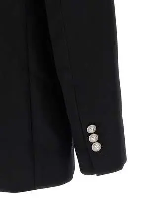 Balmain Grain De Poudre Blazer - Black