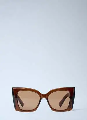 Saint Laurent SAINT LAURENT Cat Eye Sunglasses Brown