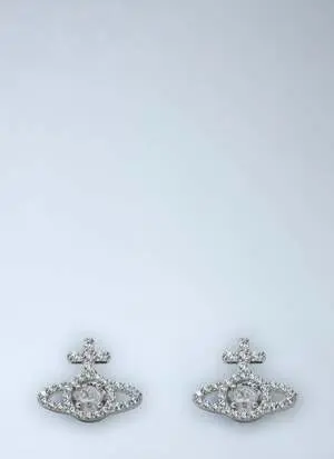 VIVIENNE WESTWOOD Olympia Cubic Zirconia Stud Earrings - Silver