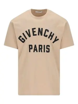 Givenchy Paris Embroidery Cotton T-shirt - Multicolor