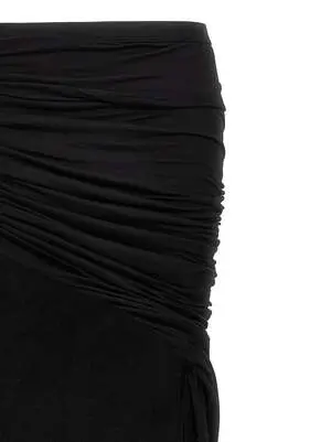 Rick Owens Soft Edfu Mini Skirt - Black