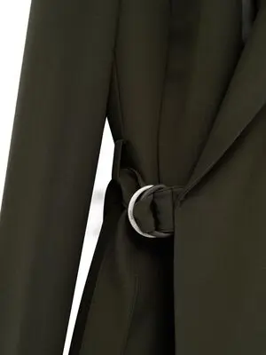 Loewe Wool Draped Blazer Jacket - Multicolor