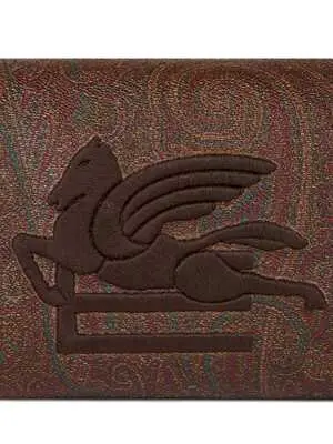 Etro Arnica Bag With Pegasus Embroidery - Brown