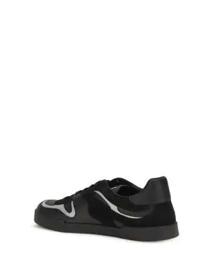 Dolce & Gabbana Portofino Calf Leather Sneakers - Black