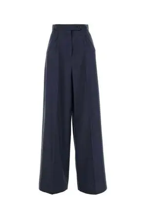 Givenchy Wool Palazzo Pants - Blue