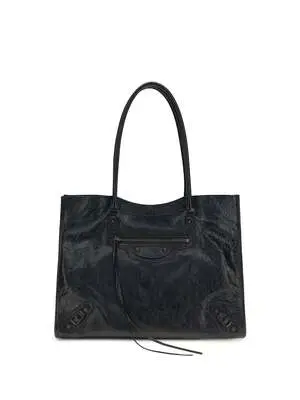 Balenciaga Small Le City Tote Bag - Black