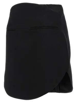 COURREGES Circle Satin Mini Skirt