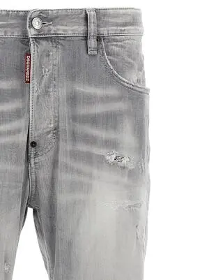 Dsquared2 642" Cotton Denim Jeans - Gray