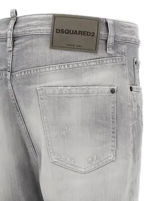Dsquared2 642" Cotton Denim Jeans - Gray
