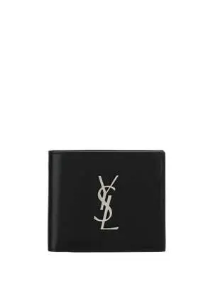 Saint Laurent Leather Wallet - Black