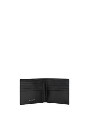 Saint Laurent Leather Wallet - Black