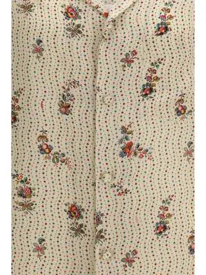 Valentino Garavani Papier Floral Print Silk Bowling Shirt - Multicolor