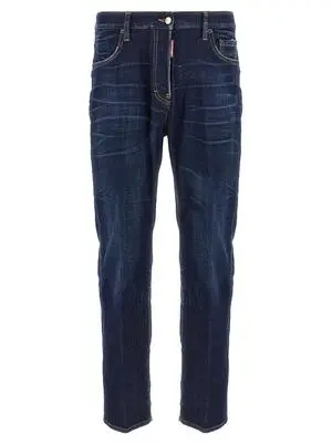 Dsquared2 642 Stretch Cotton Denim Jeans - Blue