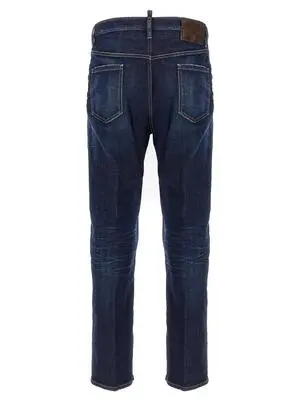 Dsquared2 642 Stretch Cotton Denim Jeans - Blue